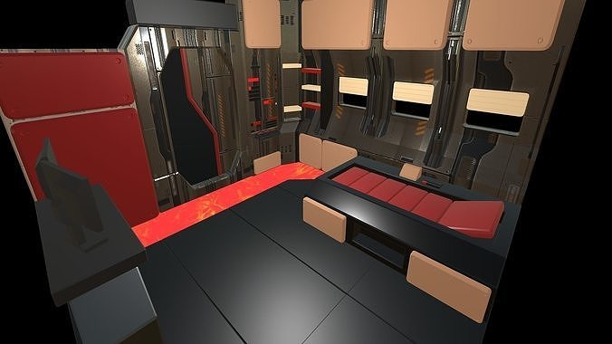 3D model Sci-Fi Room VR / AR / low-poly | CGTrader