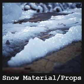 3D model Snow Material and Props 80 Assets VR / AR / low-poly | CGTrader