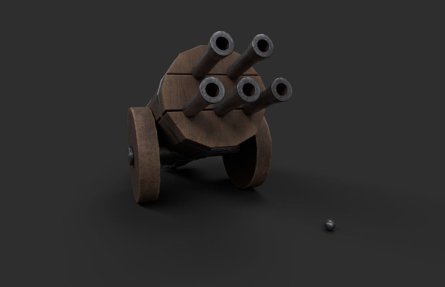 3D model Medieval 15th century organ gun VR / AR / low-poly | CGTrader