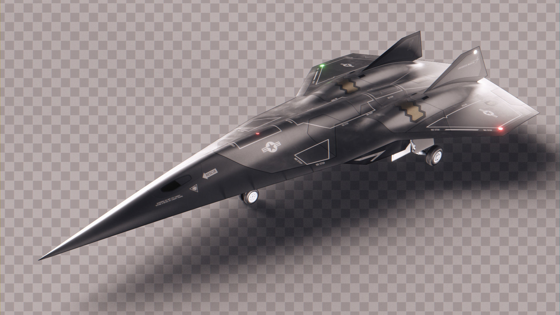 3D model SR-72 Darkstar from Top Gun Maverick VR / AR / low-poly | CGTrader