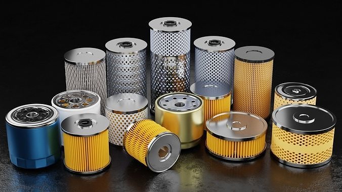 Automotive filters package 3D Model Collection | CGTrader