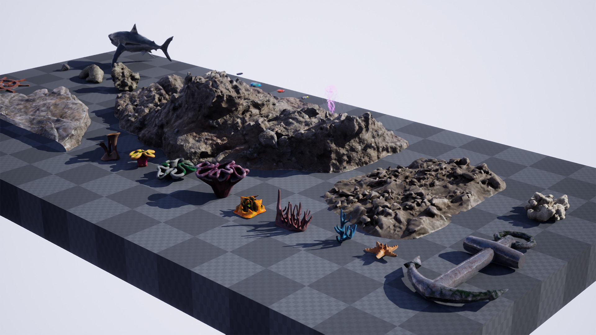 3D model Ocean Floor Pack High Quality Environment VR / AR / low-poly ...