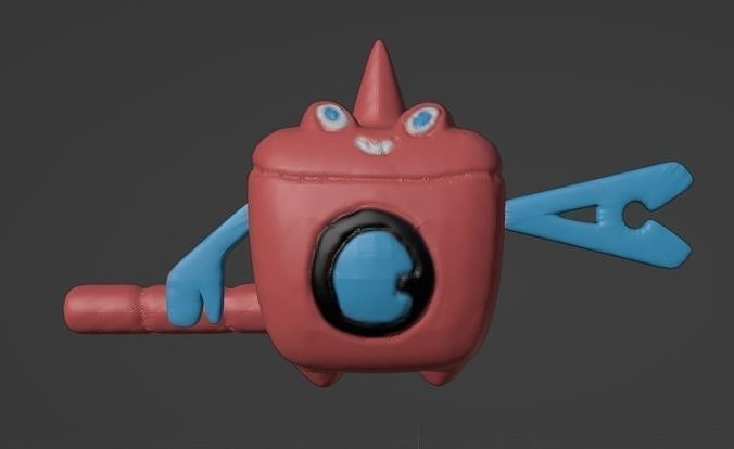 Rotom Wash Rottom 3D model 3D printable | CGTrader