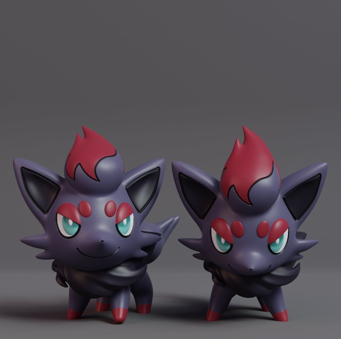 Pokemon - Zorua with 2 poses 3D model 3D printable | CGTrader
