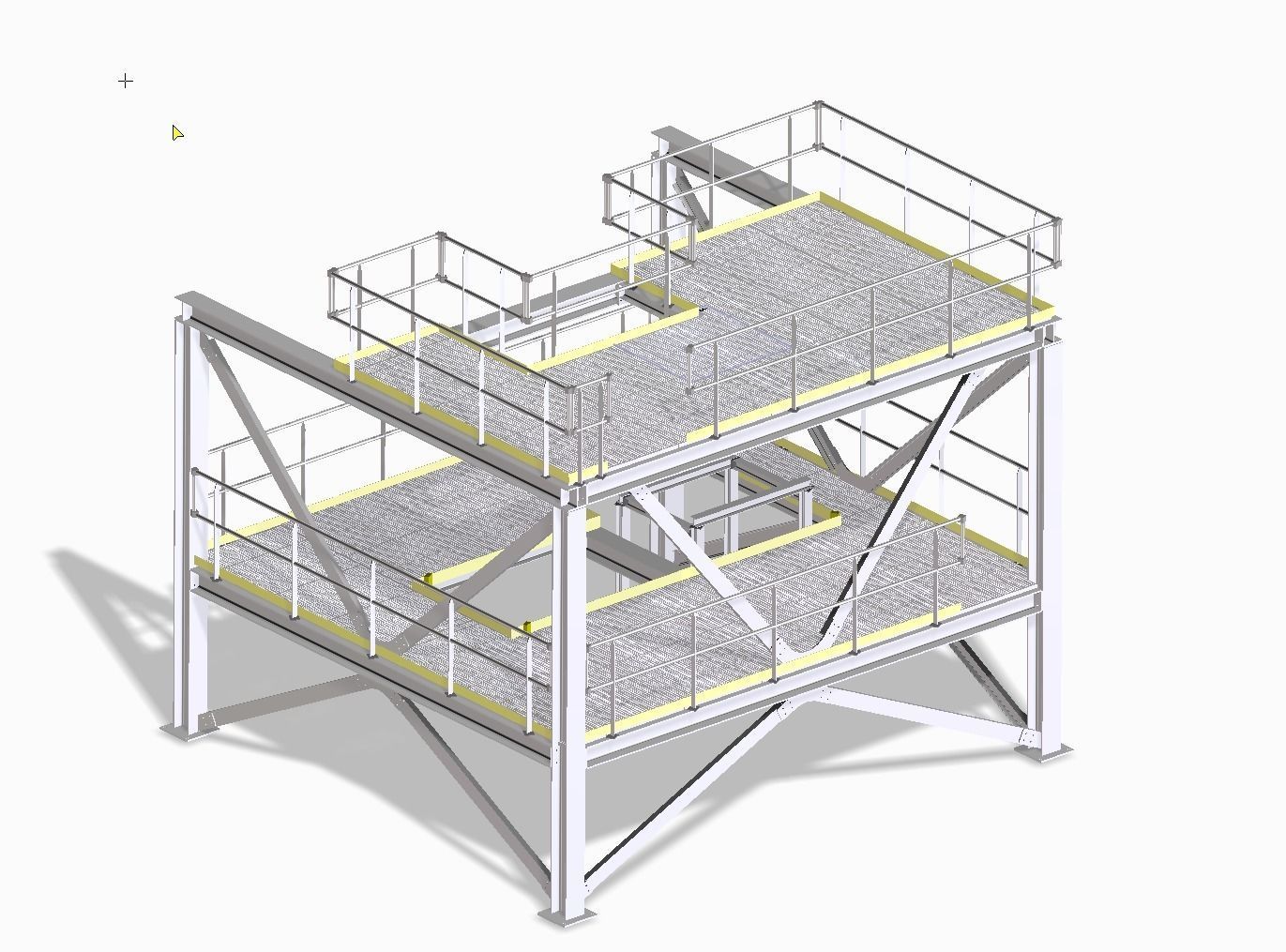 Steel machine platform 3D model | CGTrader