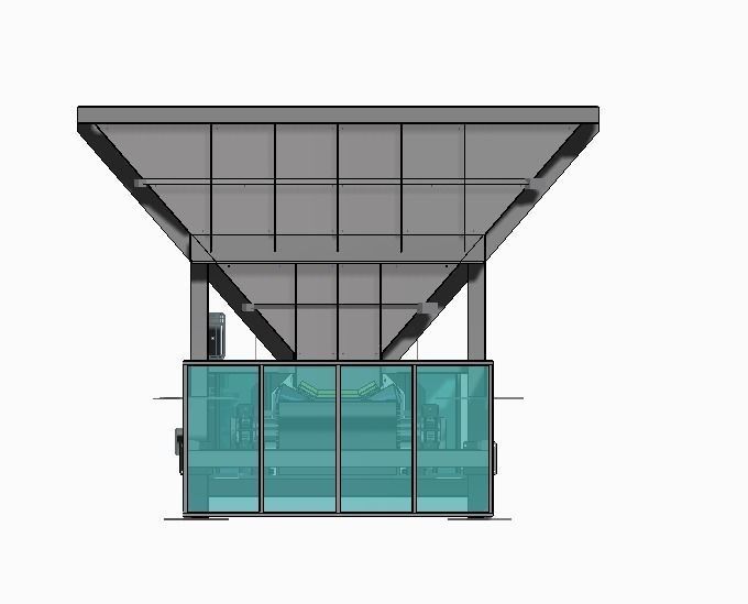 Hopper feeder for aggregates 3D model | CGTrader