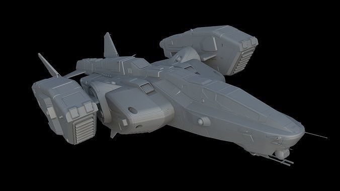 Sci Fi Dropship 3D model | CGTrader