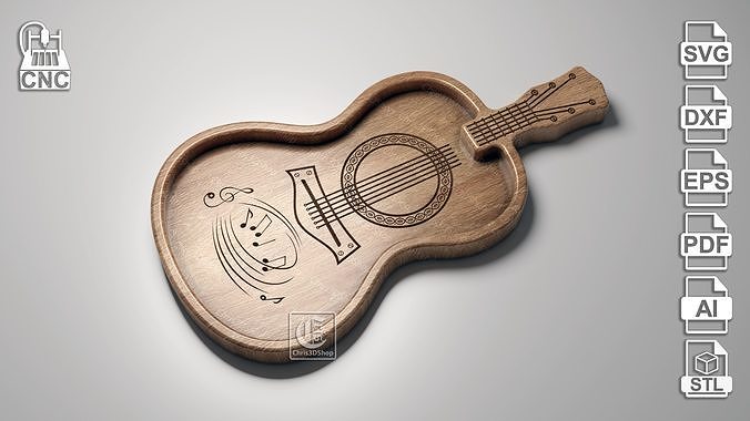 Guitar Scroll Saw Pattern