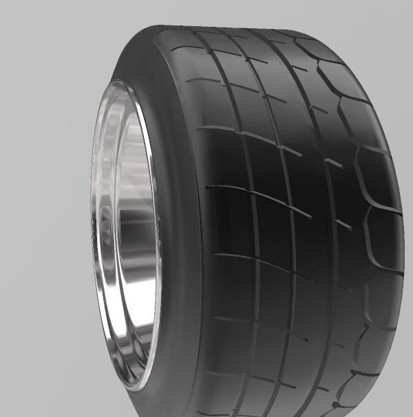 VW ESCARABAJO SCARA WHEELS WITH STRETCHED TIRES IN 2 SIZES 3D model 3D ...