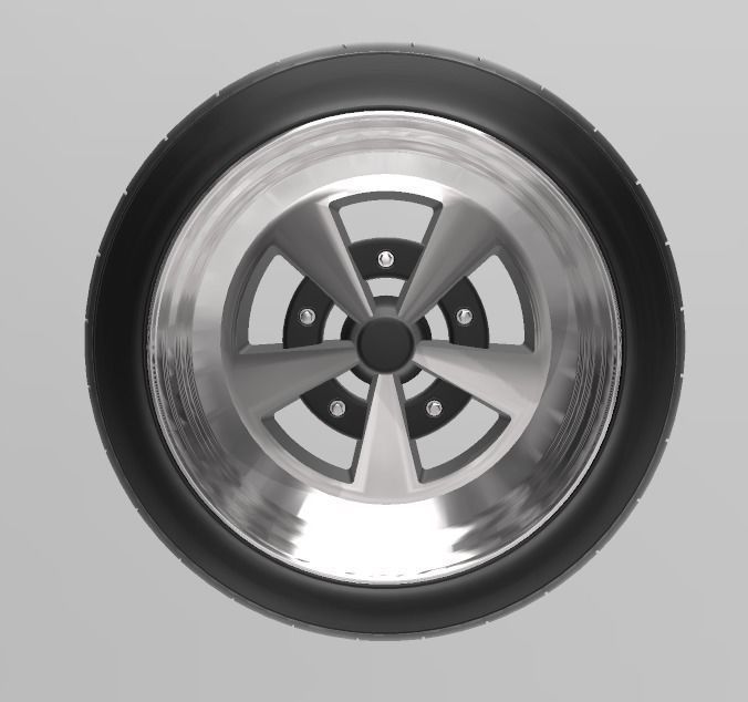 VW ESCARABAJO SCARA WHEELS WITH STRETCHED TIRES IN 2 SIZES 3D model 3D ...