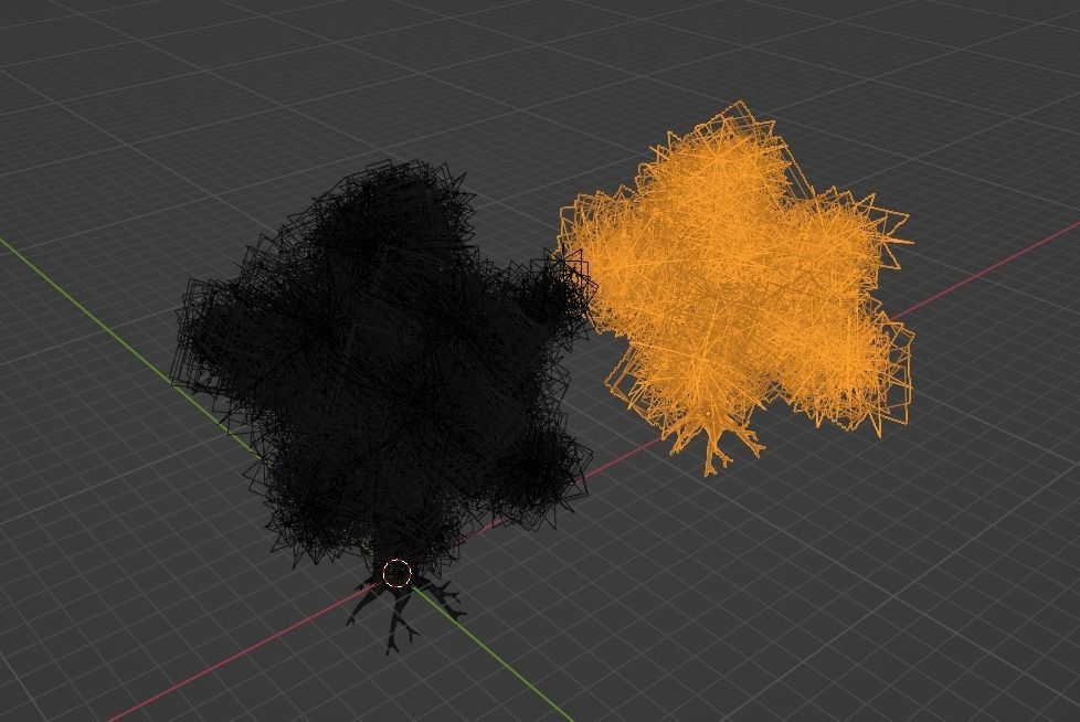 3D model Realistic Trees Pack of 2- each with 2 variants for games VR ...