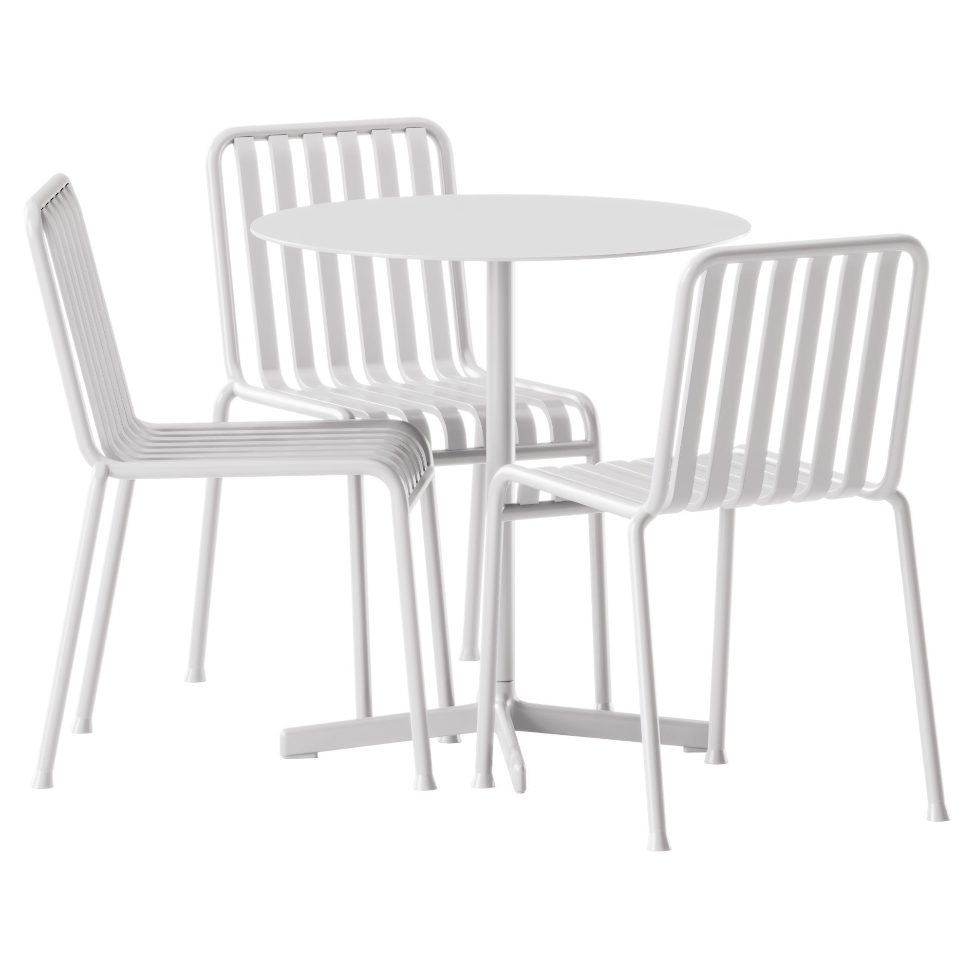 Hay Neu Round Table and Palissade Chair 3D model | CGTrader