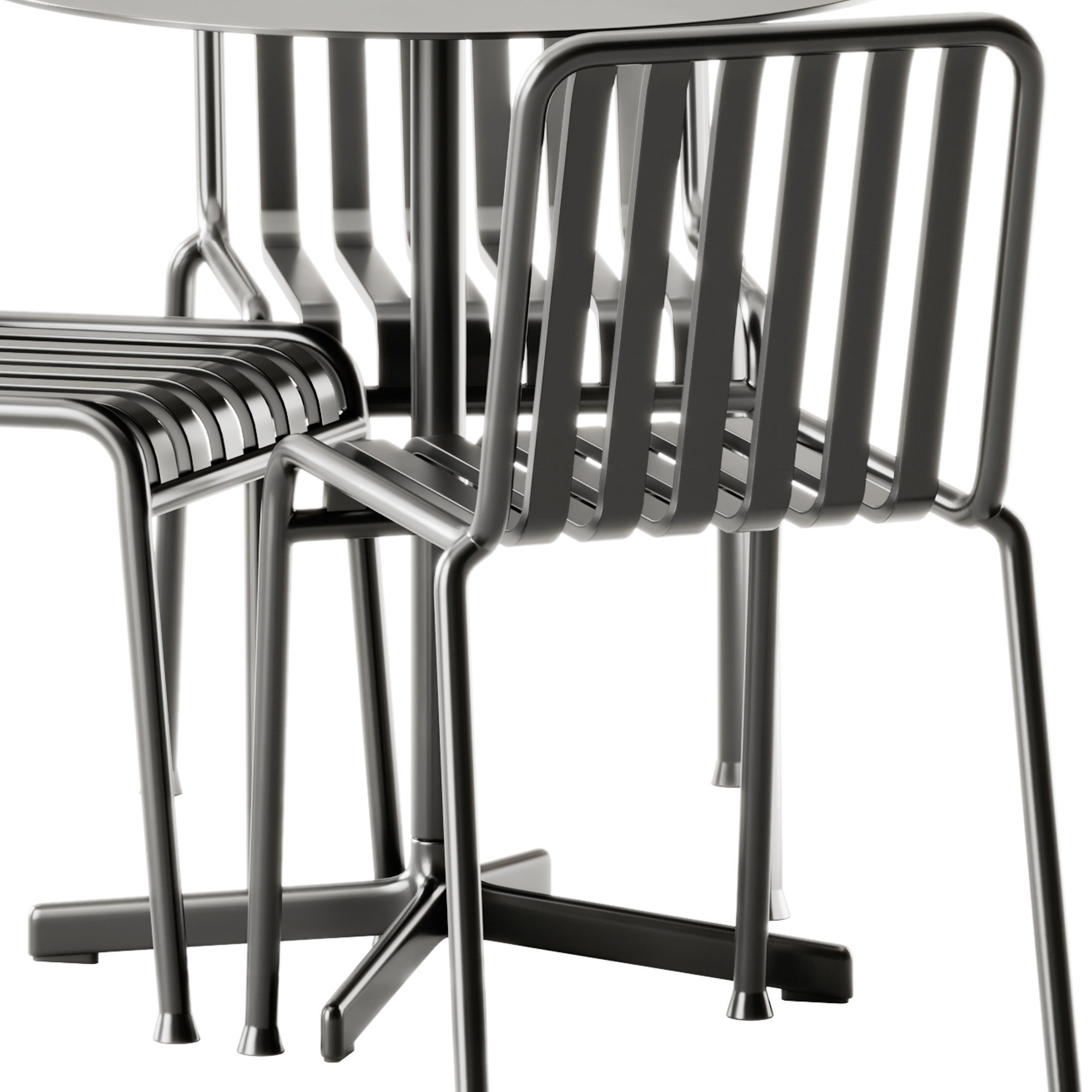 Hay Neu Round Table and Palissade Chair 3D model | CGTrader