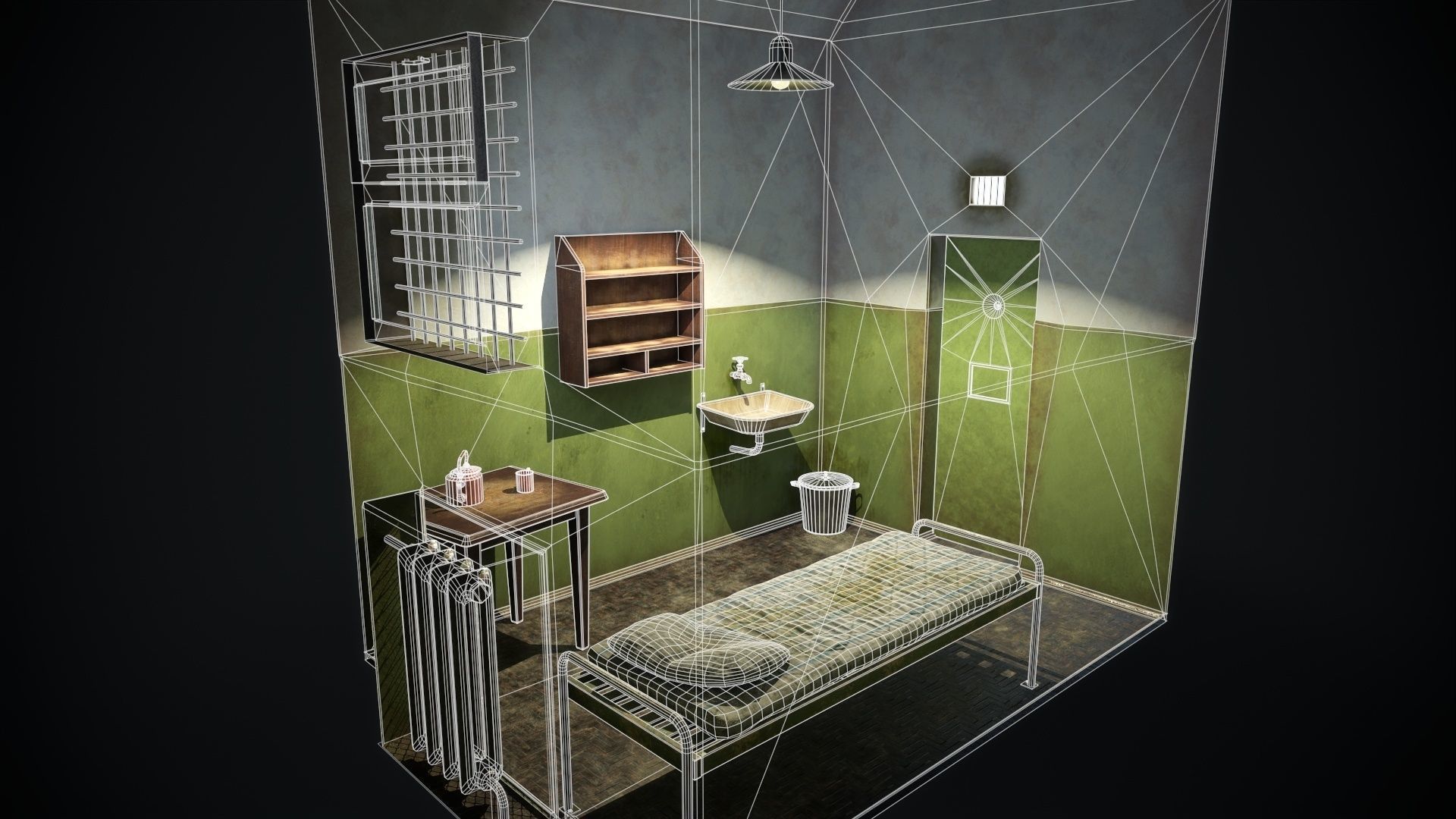 3D model An old prison chamber VR / AR / low-poly | CGTrader