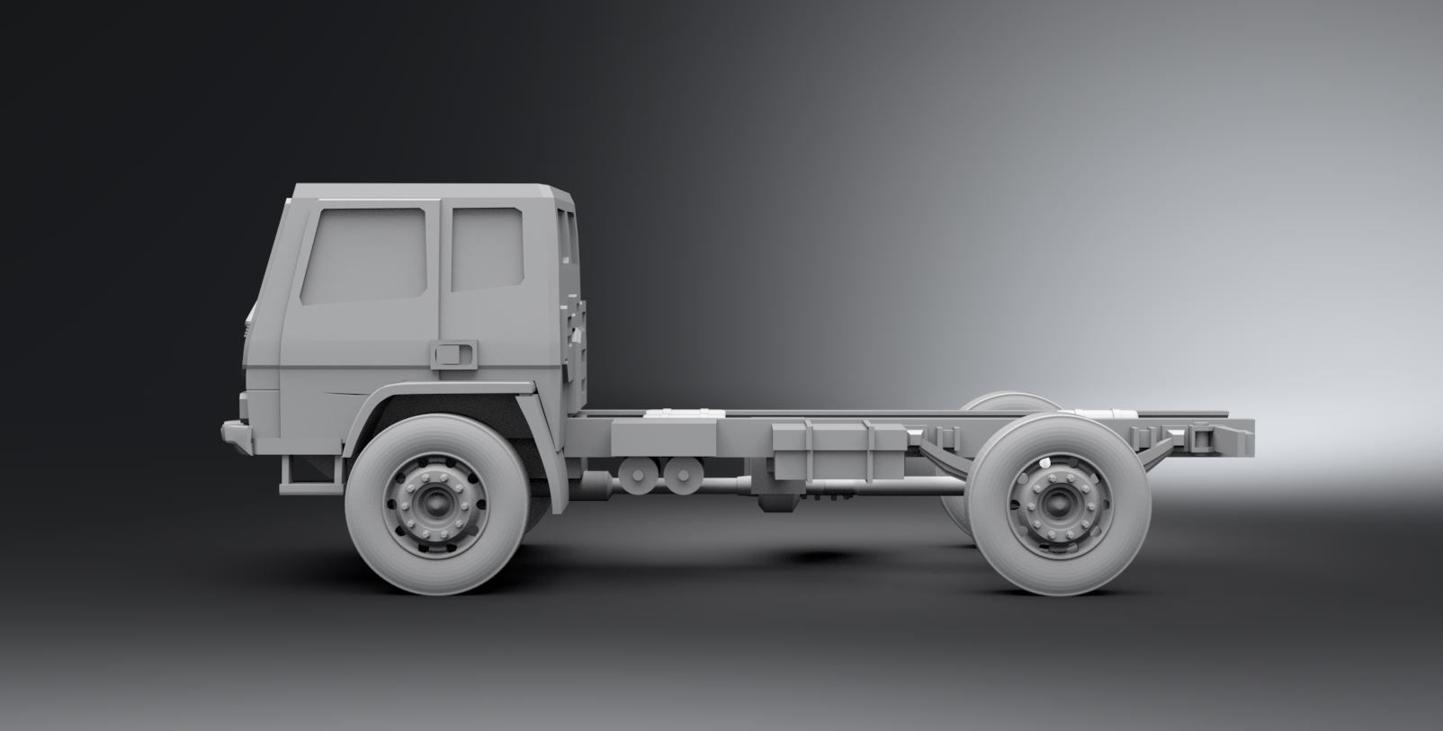 DAF T244 scale model 3D model 3D printable | CGTrader