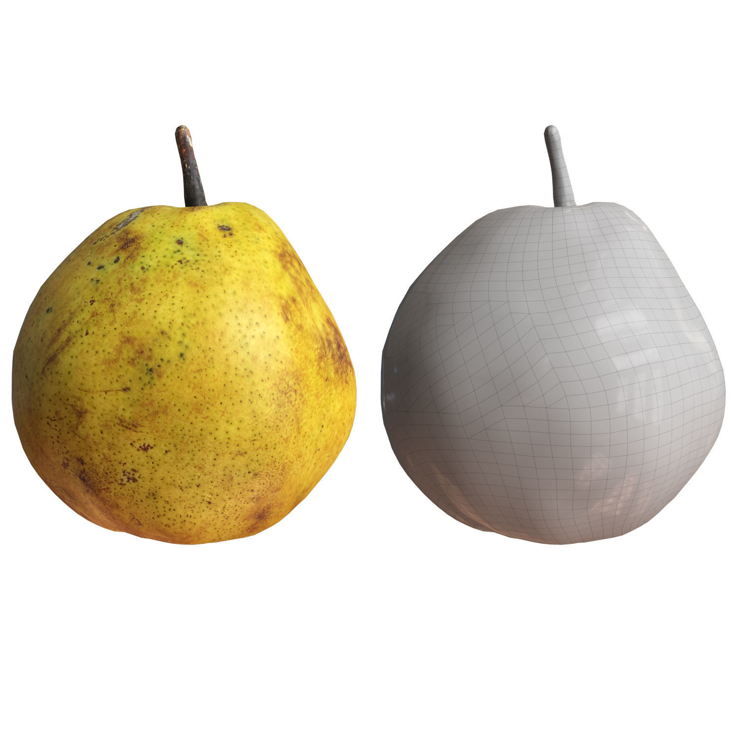 3D model 4 Realistic pears VR / AR / low-poly | CGTrader