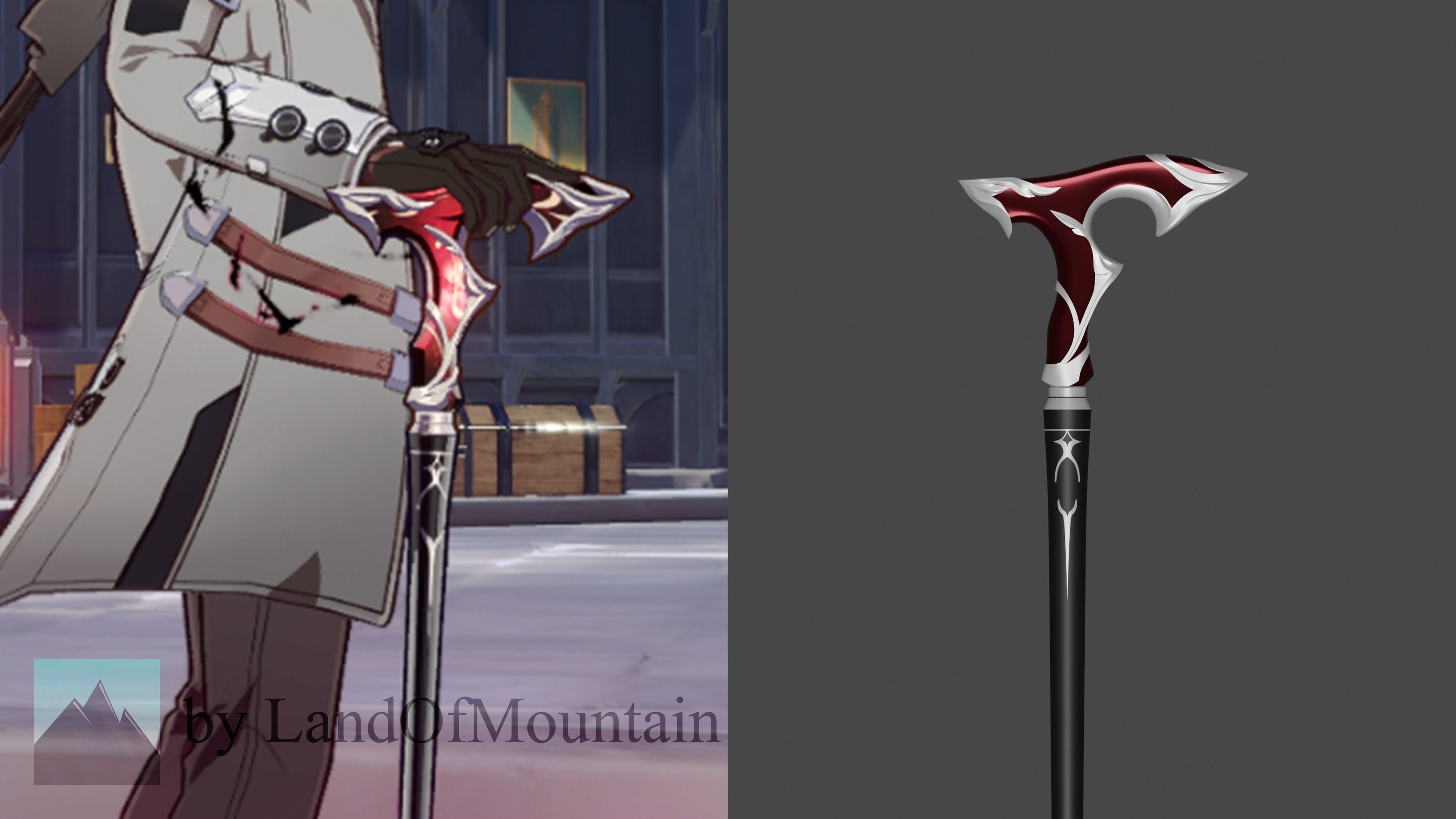 Honkai Star Rail - Welt Cane 3D model 3D printable | CGTrader