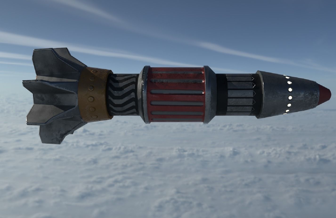 Scifi rocket Free free VR / AR / low-poly 3D model | CGTrader