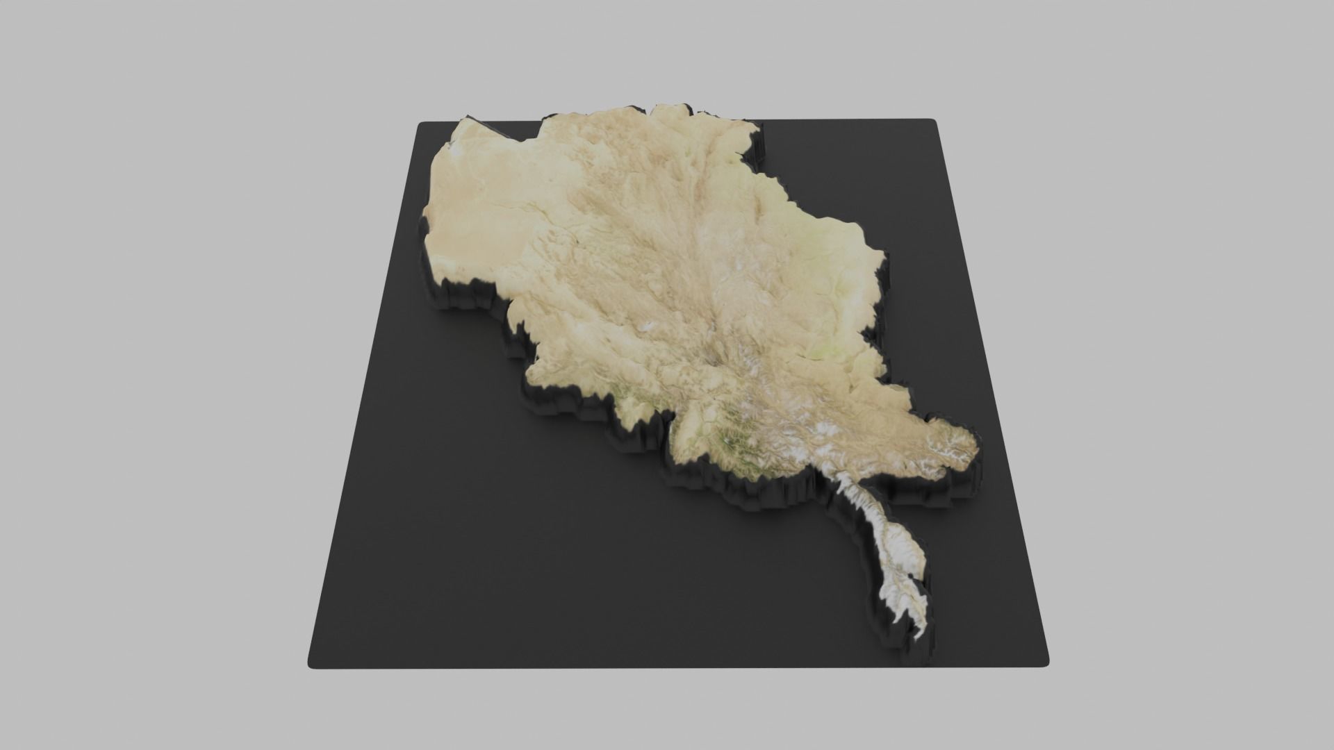 3D model Afghanistan Map VR / AR / low-poly | CGTrader