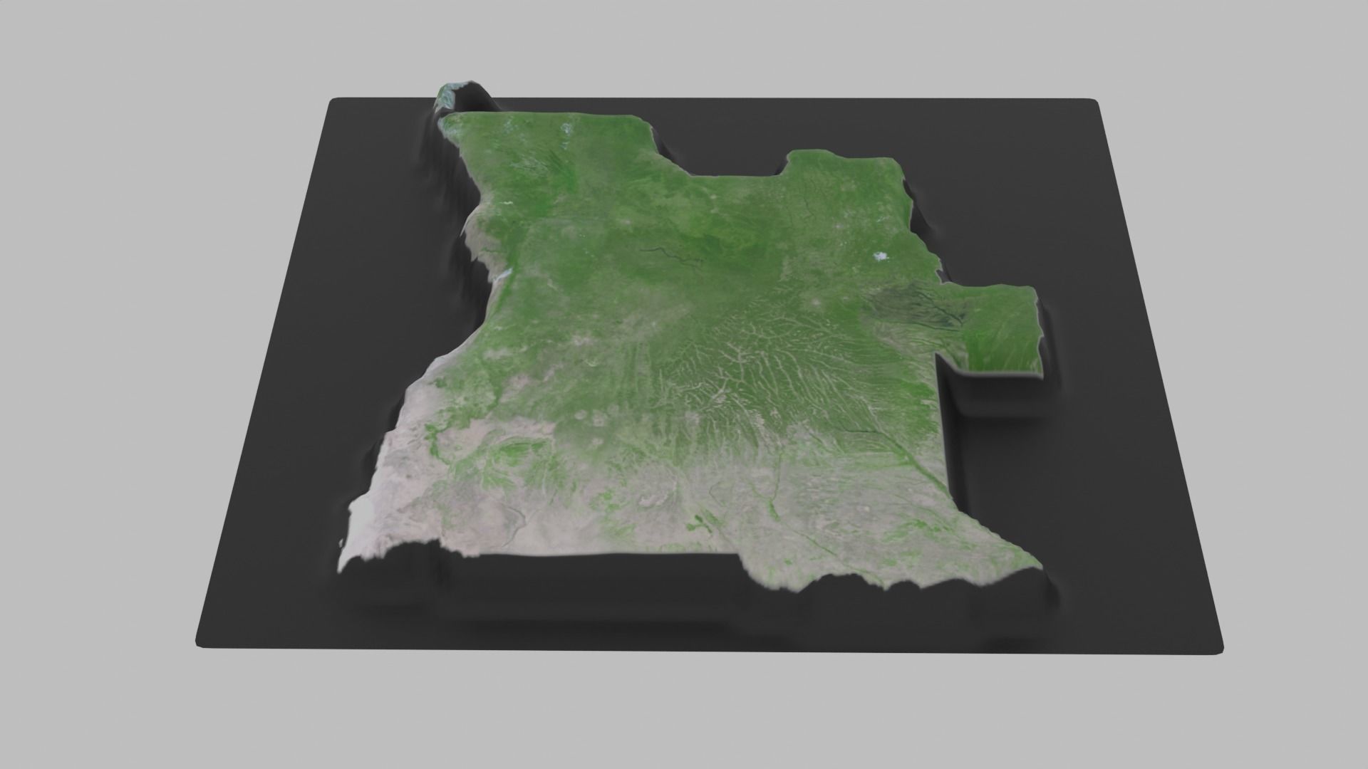3D model Angola Map VR / AR / low-poly | CGTrader