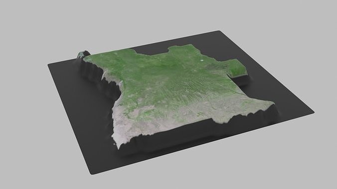 3D model Angola Map VR / AR / low-poly | CGTrader