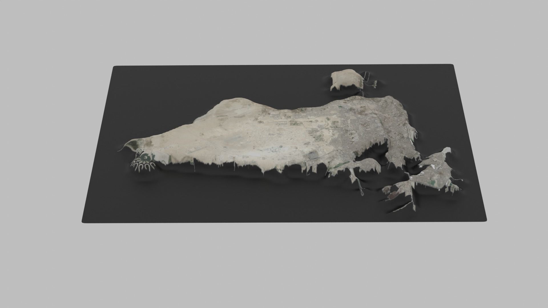 3D model Bahrain Map VR / AR / low-poly | CGTrader
