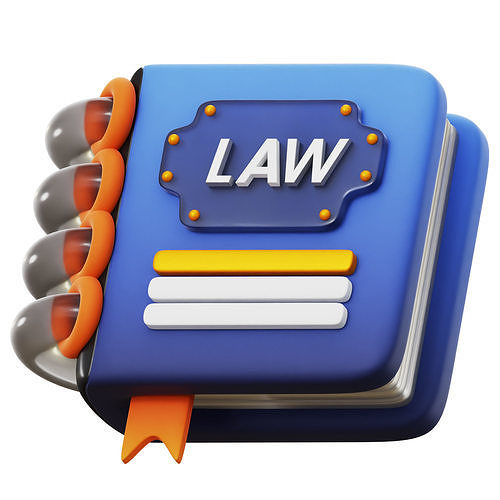 3D model Law Book 3D Icon VR / AR / low-poly | CGTrader