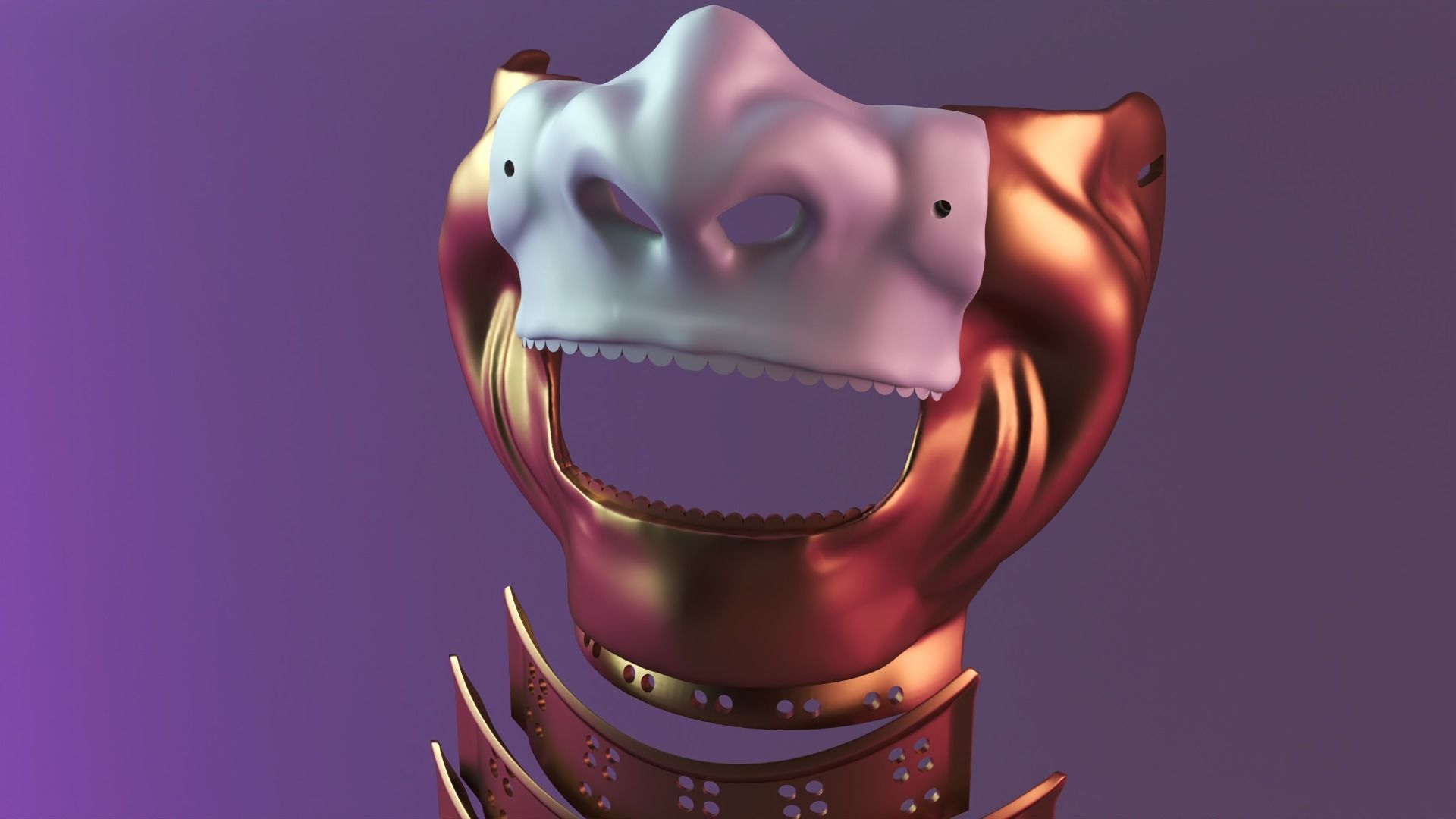 MEMPO MASK SAMURAI 3D model 3D printable | CGTrader