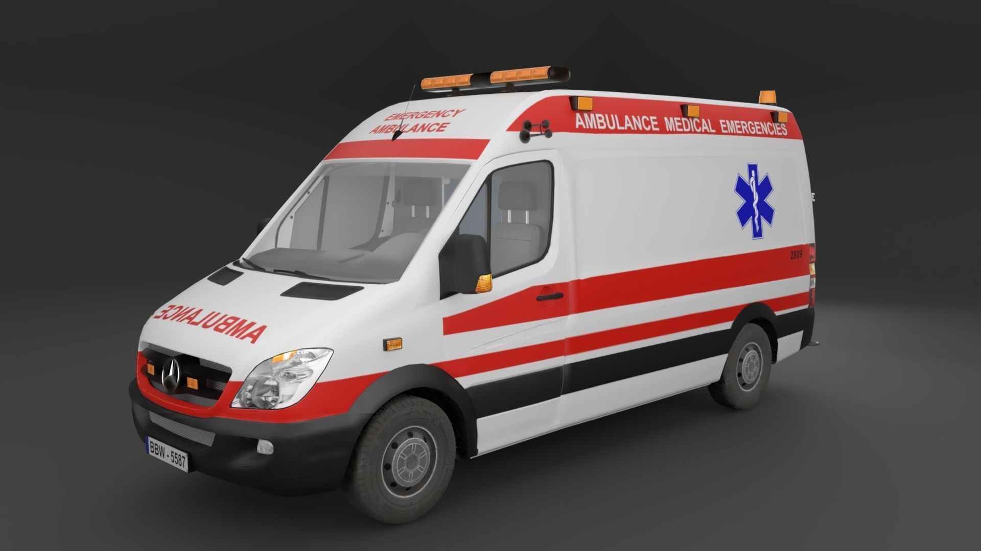 3D model Ambulance Rigged VR / AR / low-poly | CGTrader