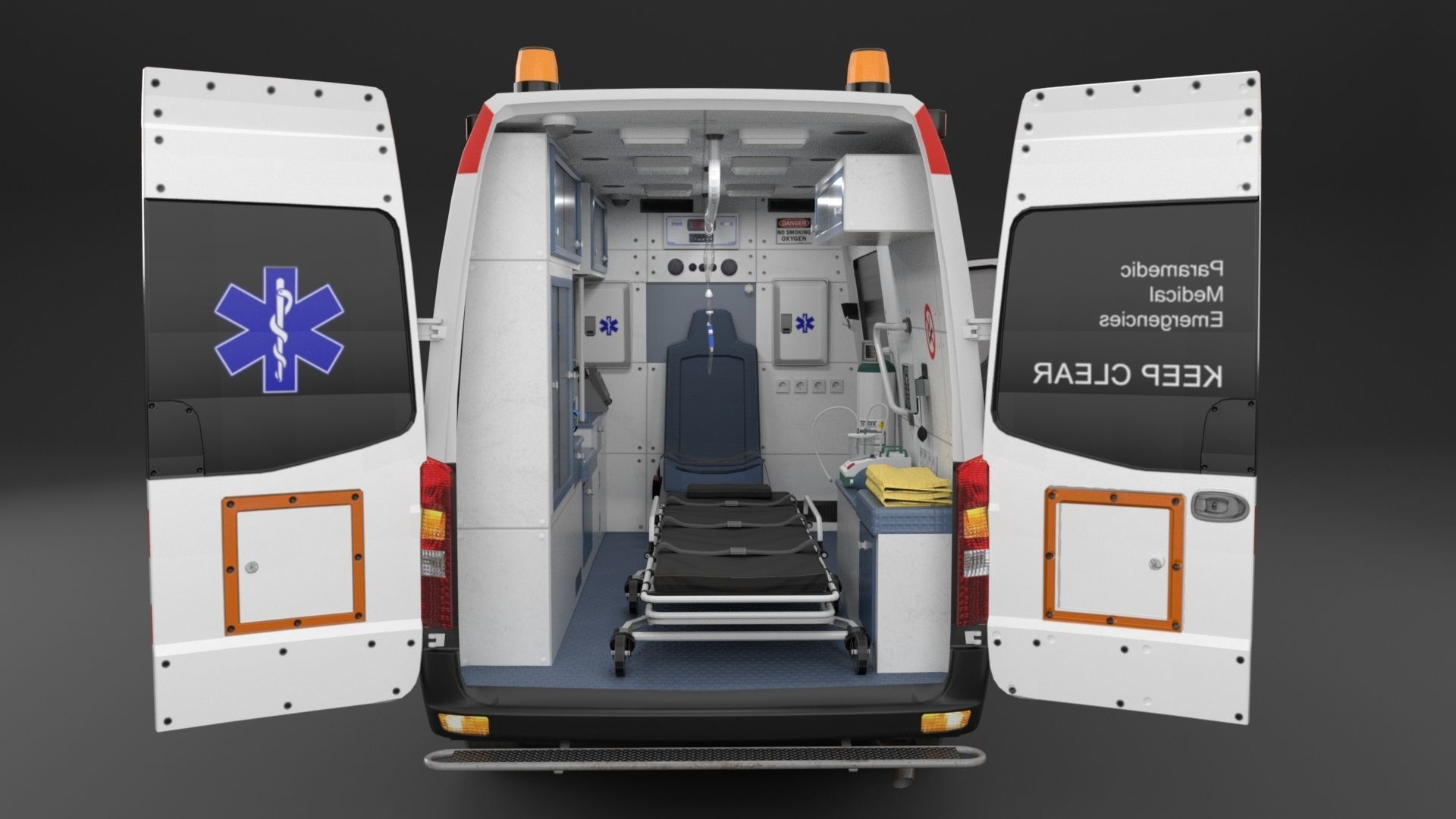 3D model Ambulance Rigged VR / AR / low-poly | CGTrader