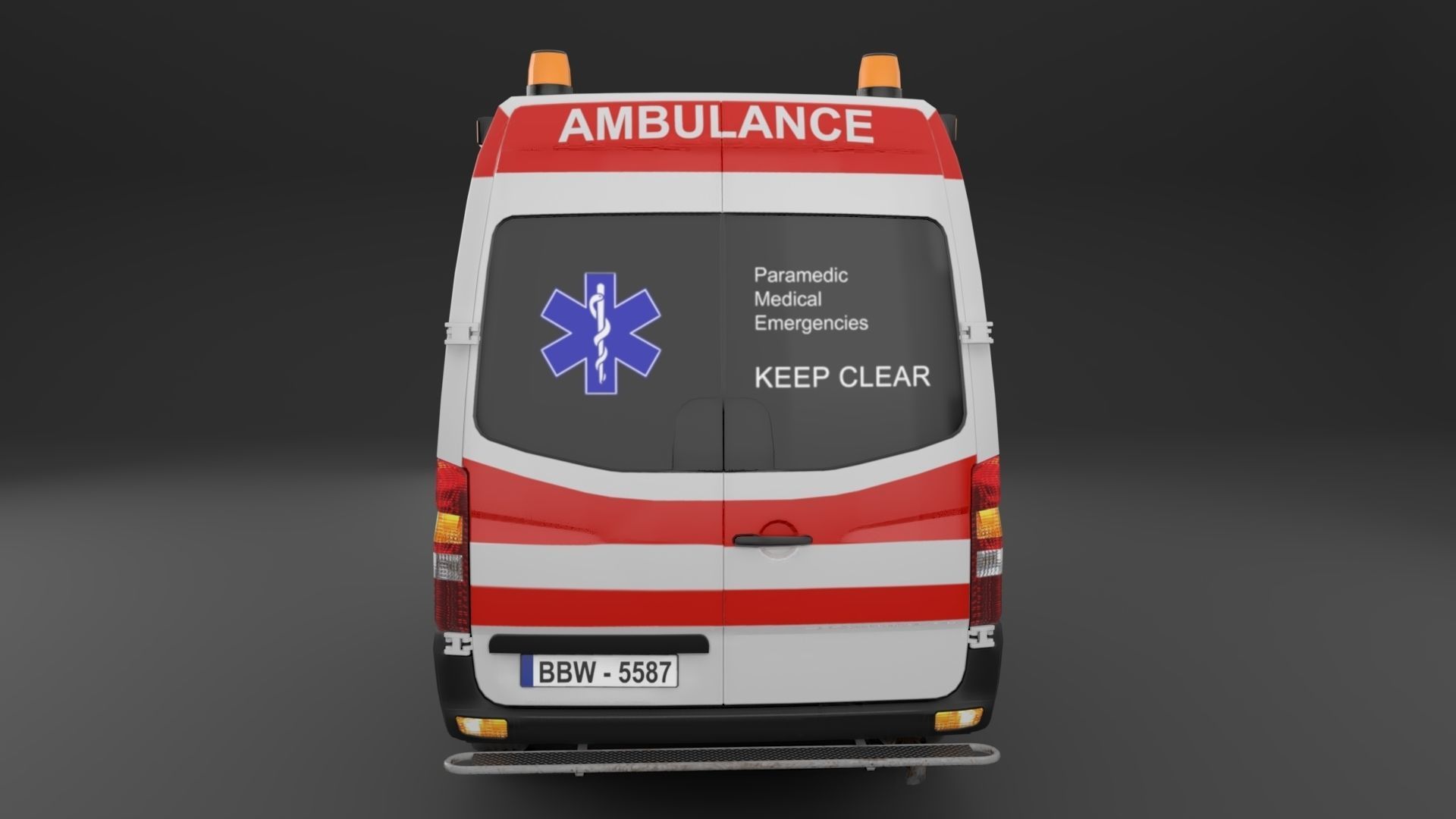 3D model Ambulance Rigged VR / AR / low-poly | CGTrader