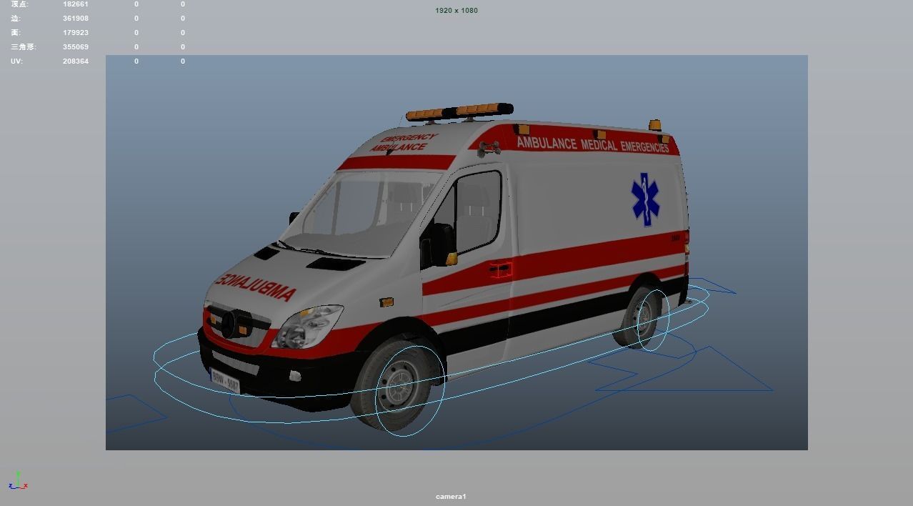 3D model Ambulance Rigged VR / AR / low-poly | CGTrader