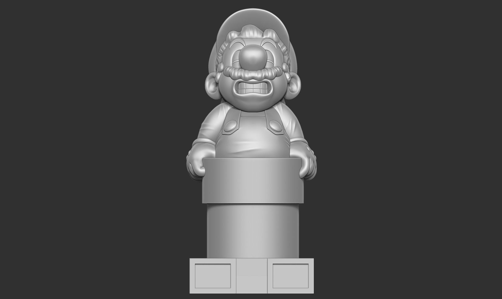 Mario is stuck in a pipe 3D model 3D printable | CGTrader