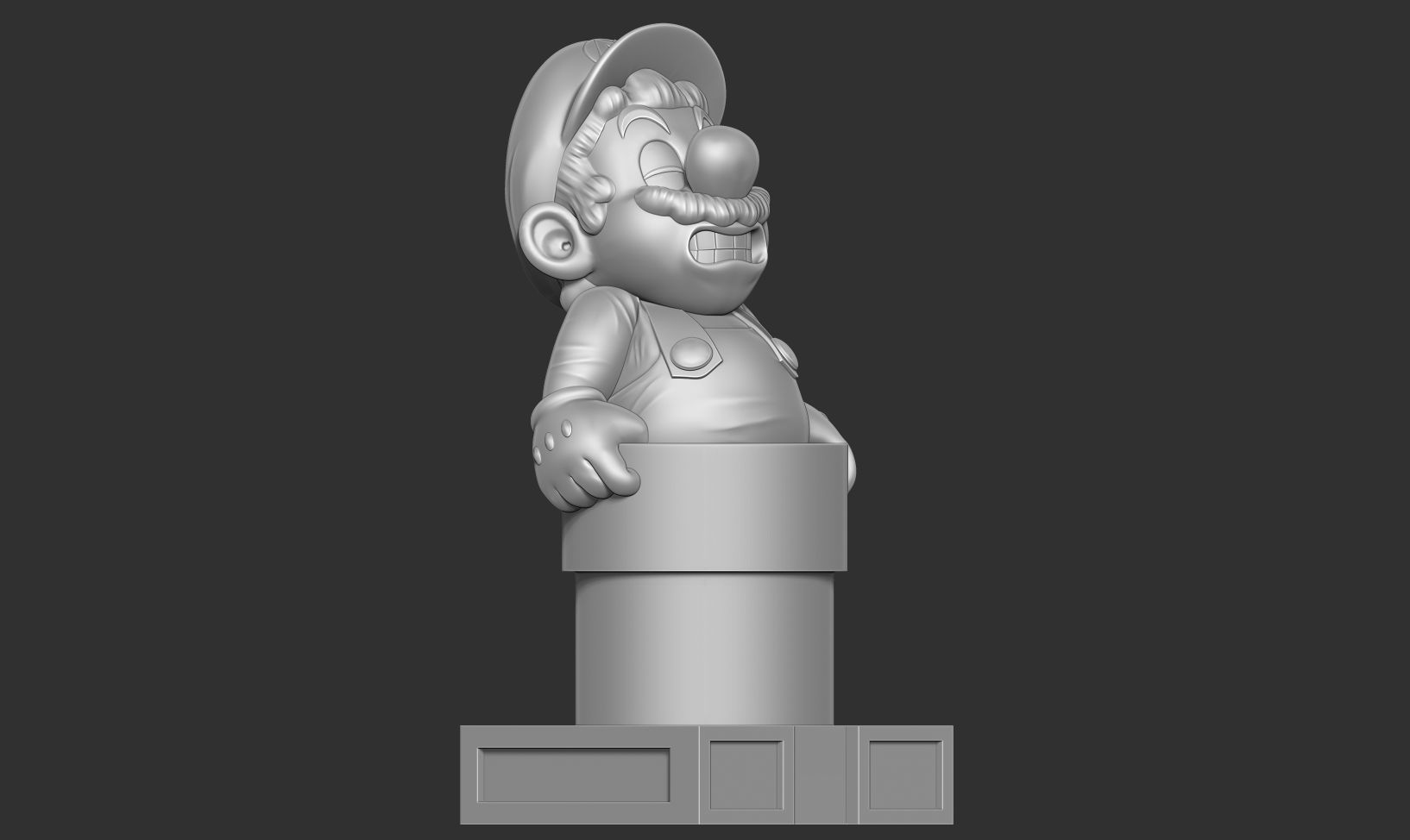 Mario is stuck in a pipe 3D model 3D printable | CGTrader