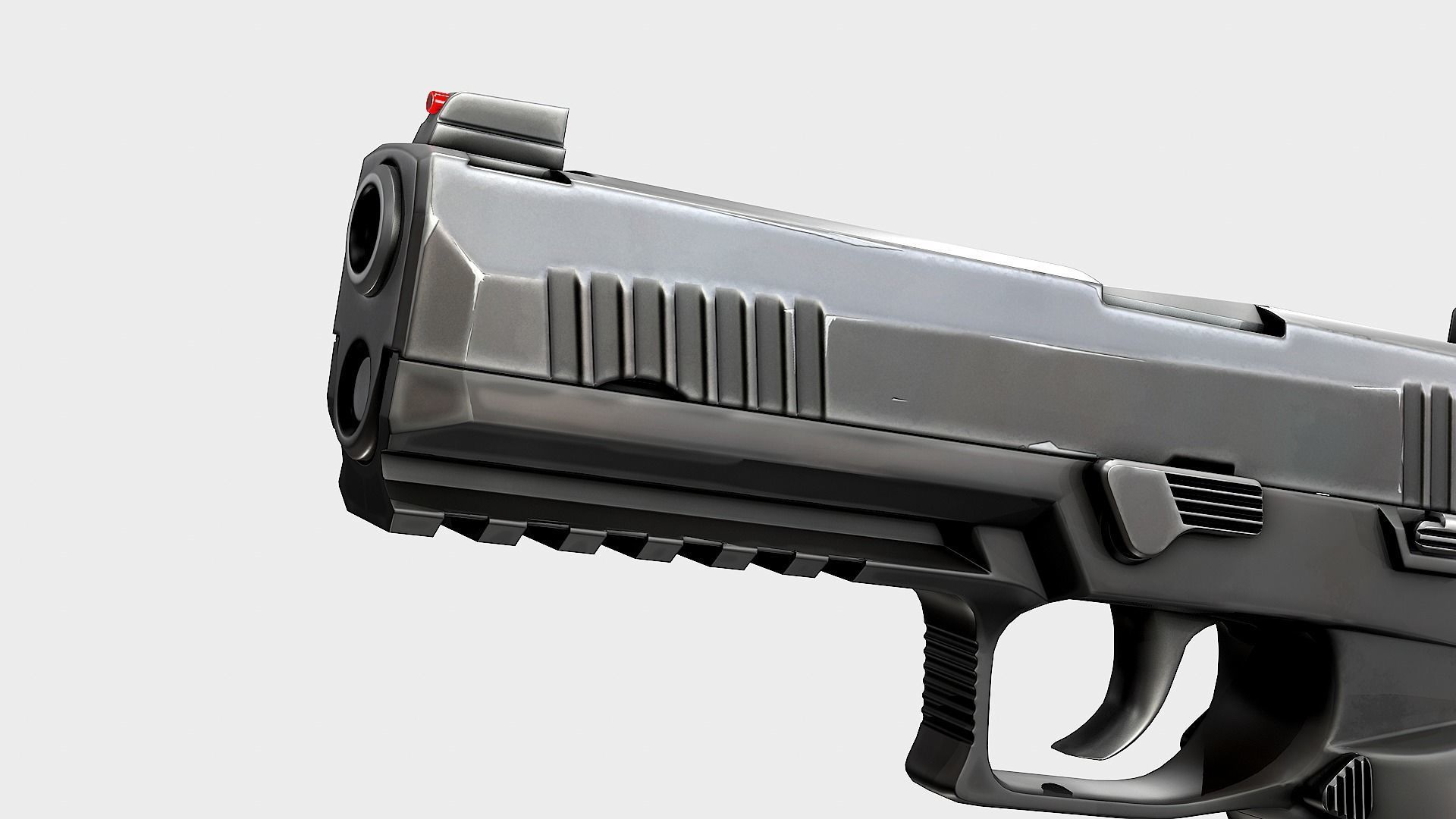 Stylized Pistol 01 free VR / AR / low-poly 3D model | CGTrader