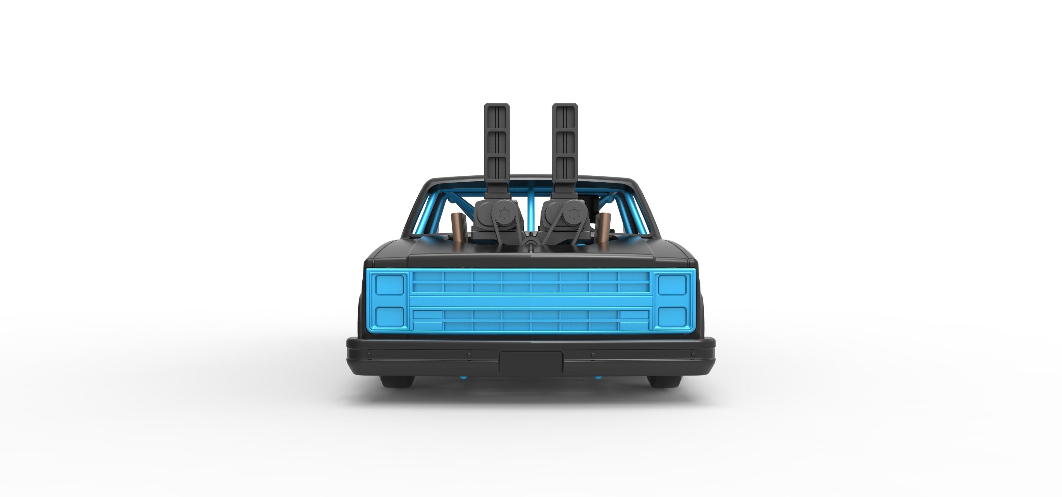 Diecast Dragster truck Scale 1 to 25 3D model 3D printable | CGTrader