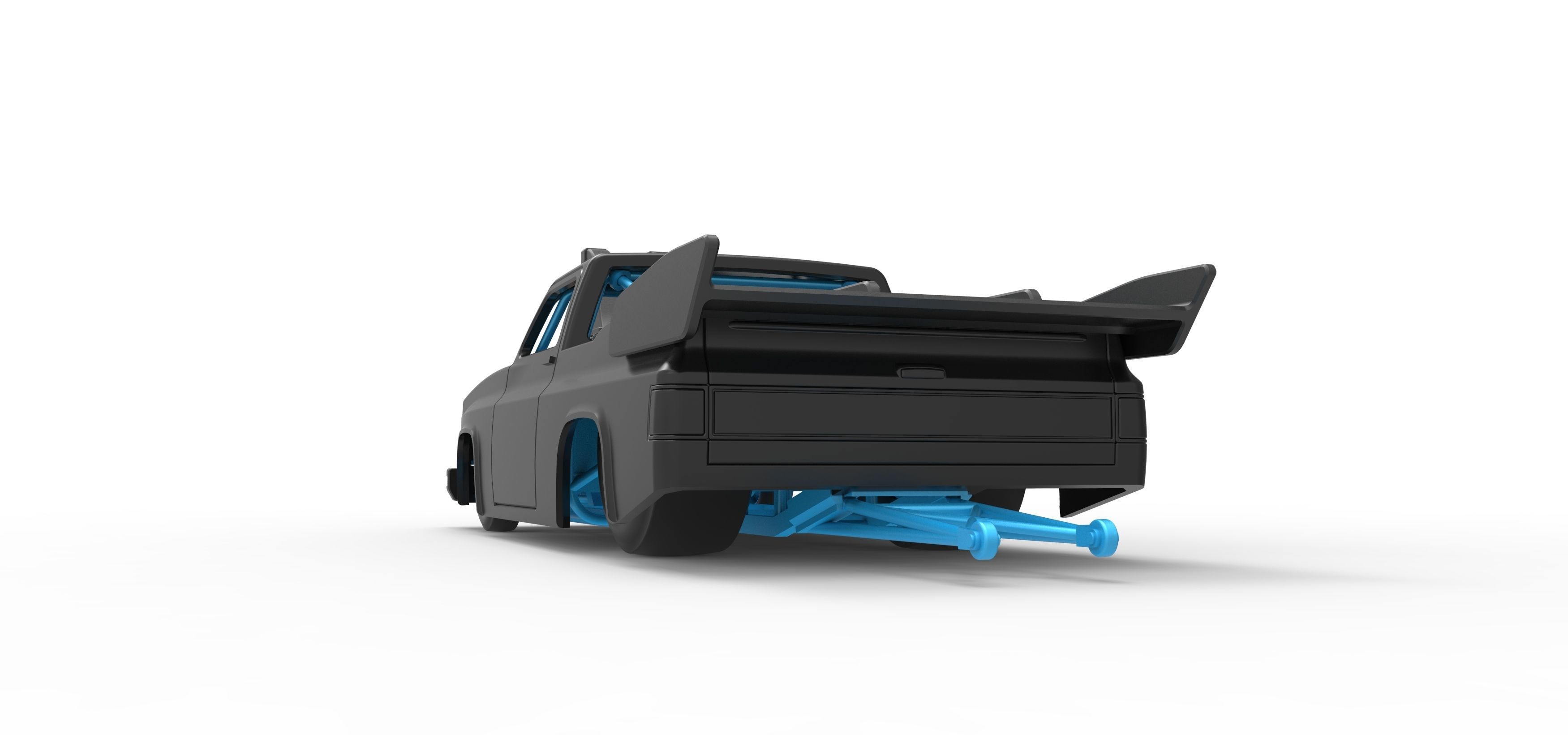 Diecast Dragster truck Scale 1 to 25 3D model 3D printable | CGTrader