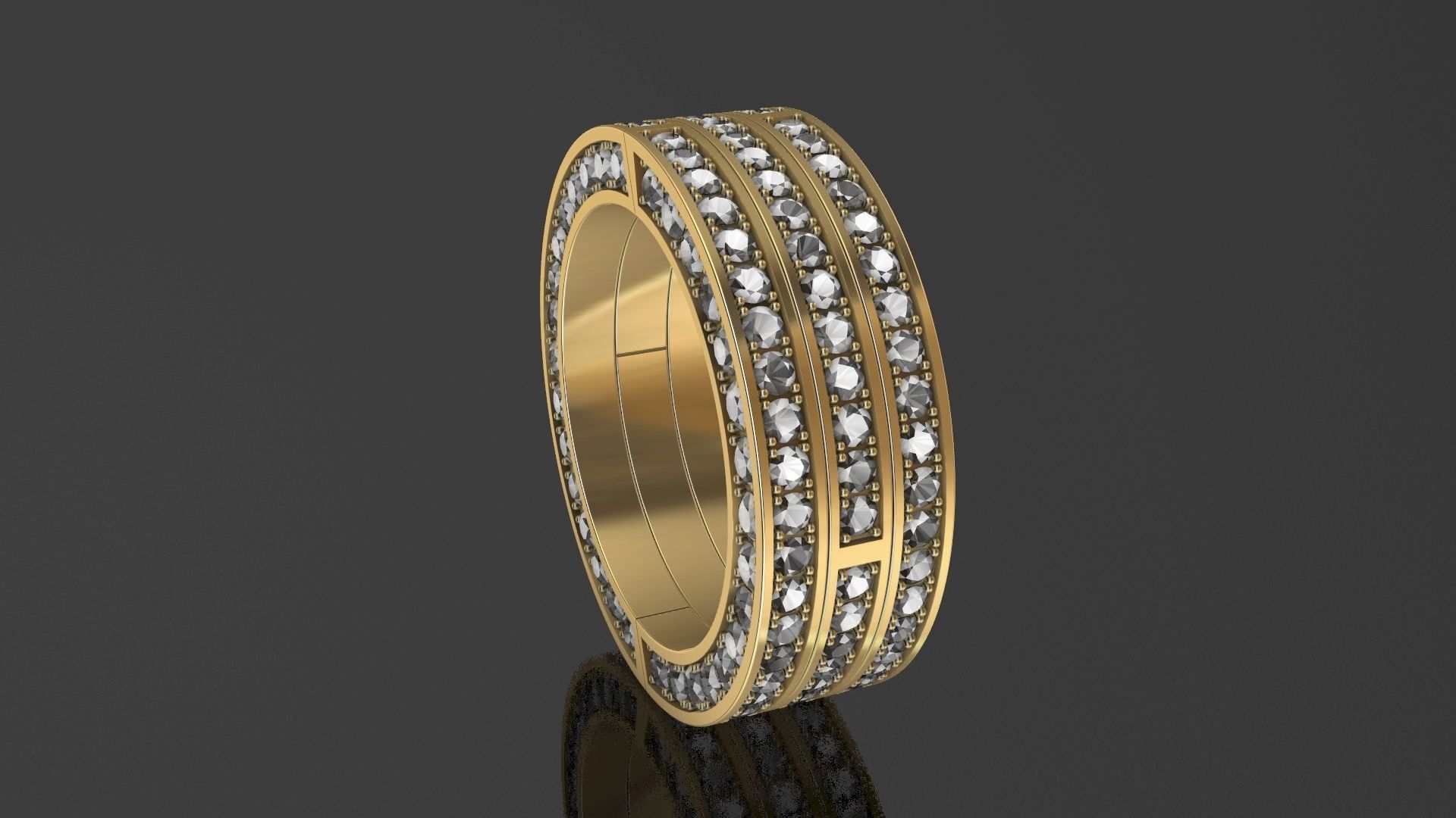 the motion ring size 56 eu 3d print model 3D model 3D printable | CGTrader