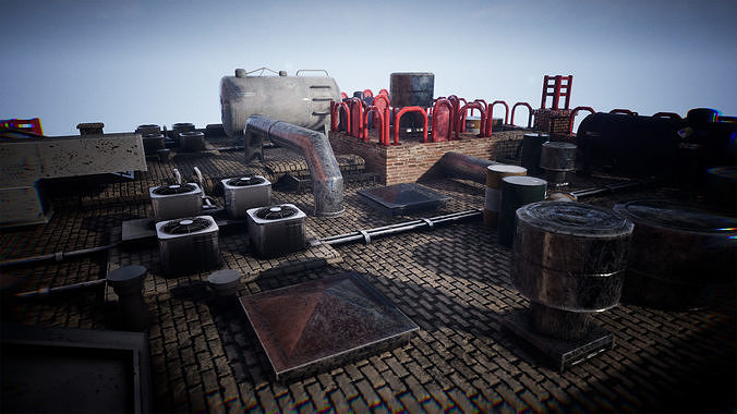 3D model Industrial Props 14 Assets VR / AR / low-poly | CGTrader