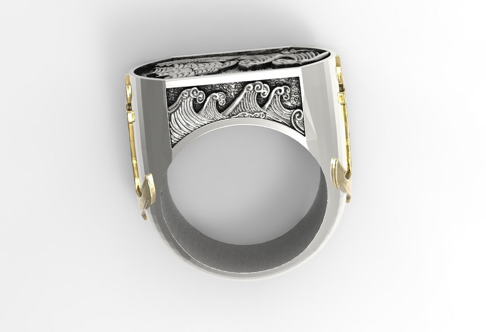 the captain ring 3D model 3D printable | CGTrader