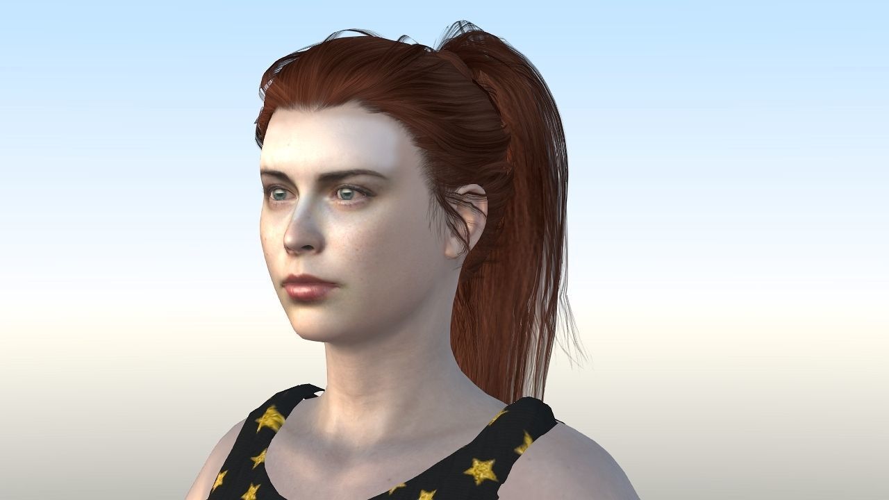 3D model Charlotte Karelian VR / AR / low-poly | CGTrader
