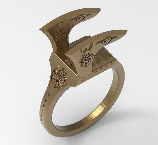 Viking ring 3D model 3D printable | CGTrader