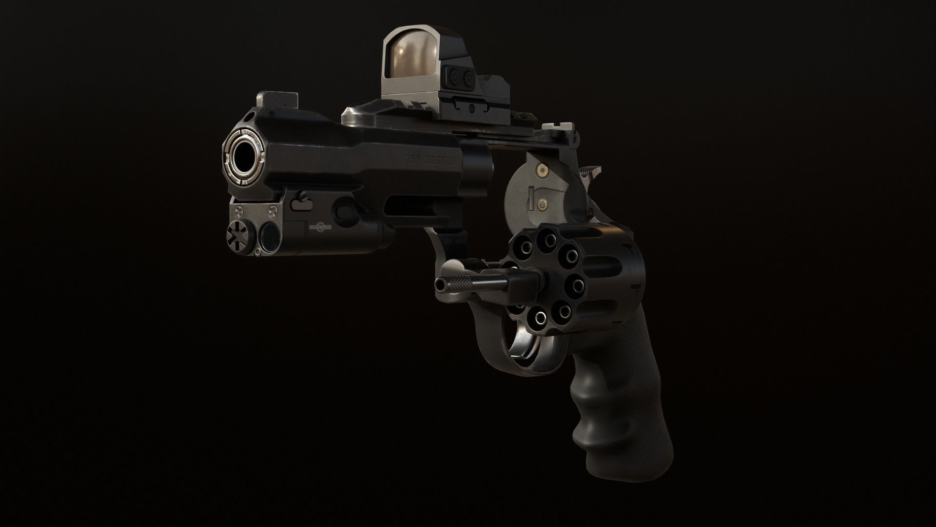 Revolver 357 Magnum 3D model | CGTrader
