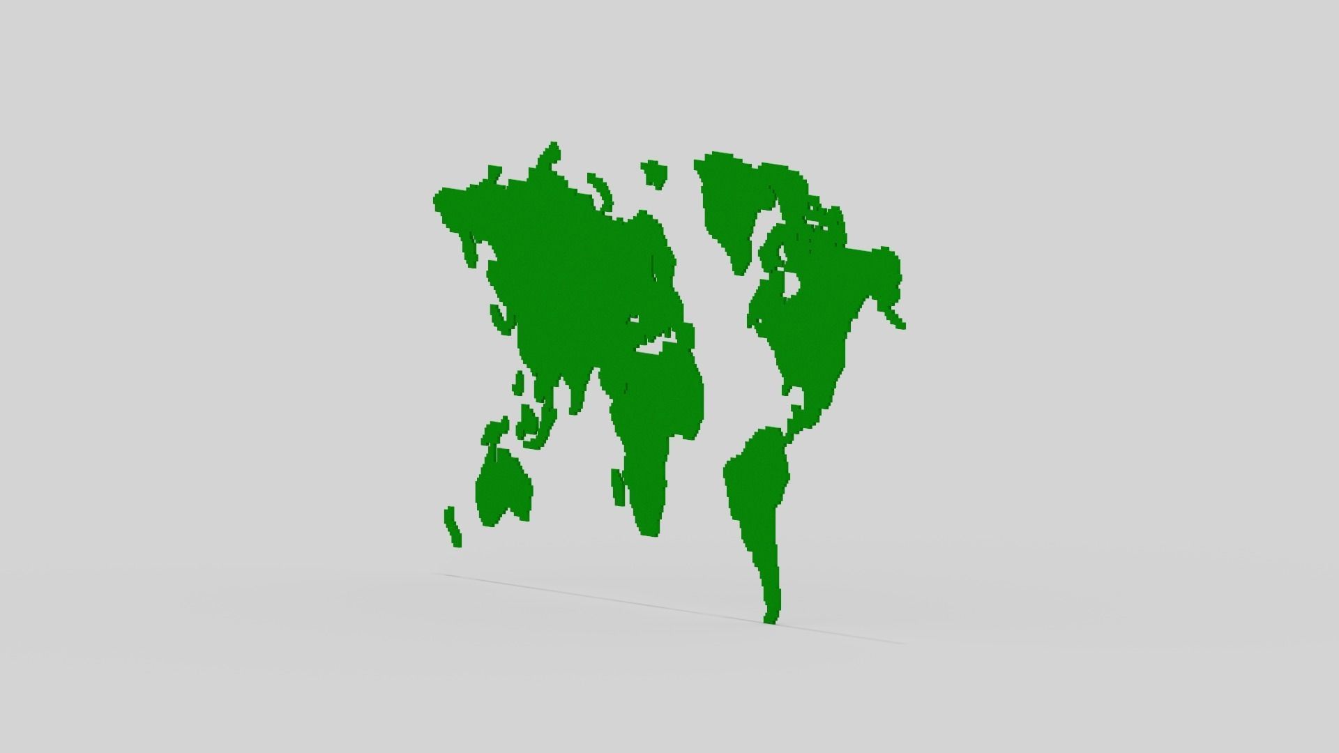 3D model Pixel World Map VR / AR / low-poly | CGTrader