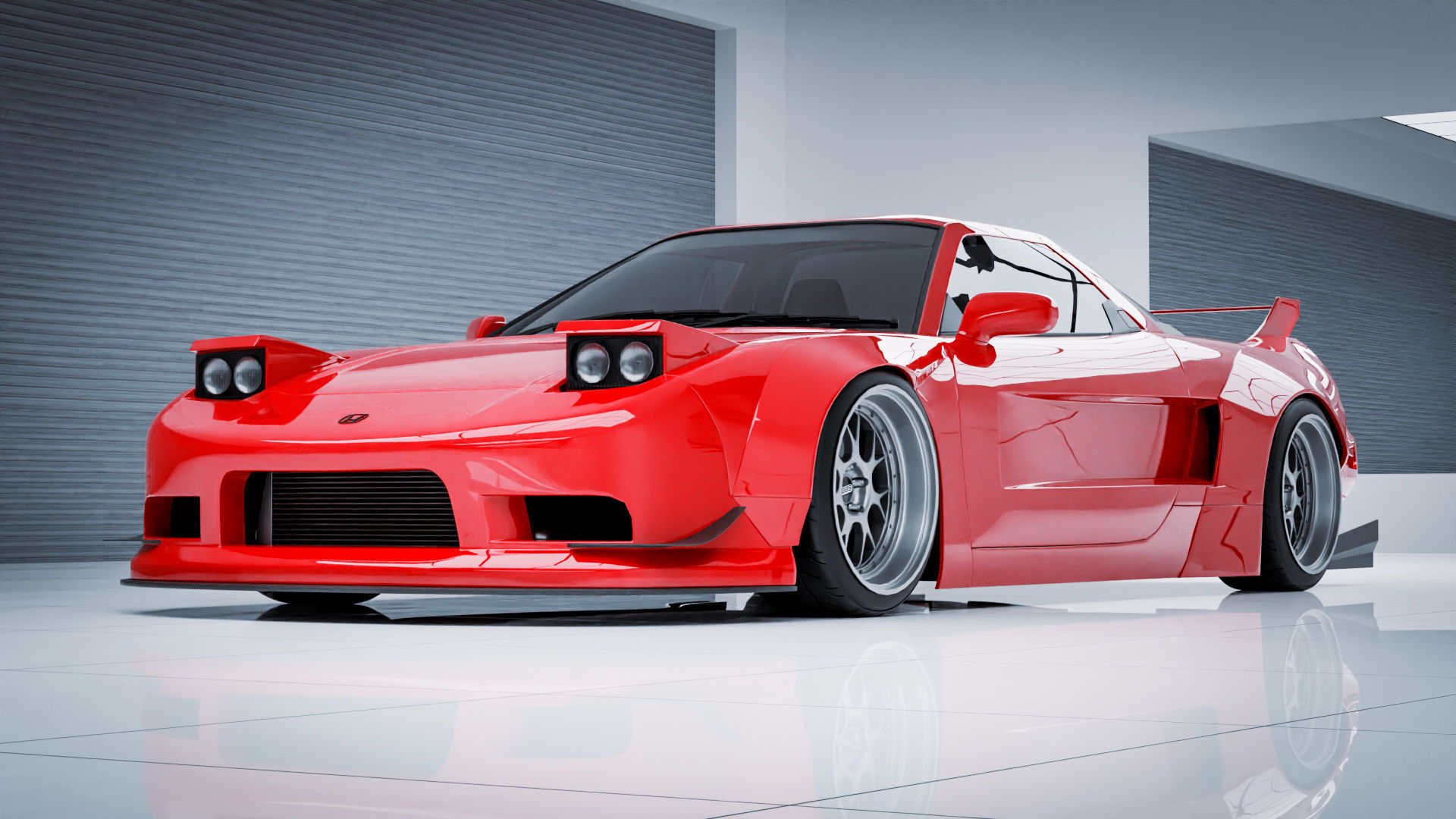 Honda NSX Widebody 3D model | CGTrader