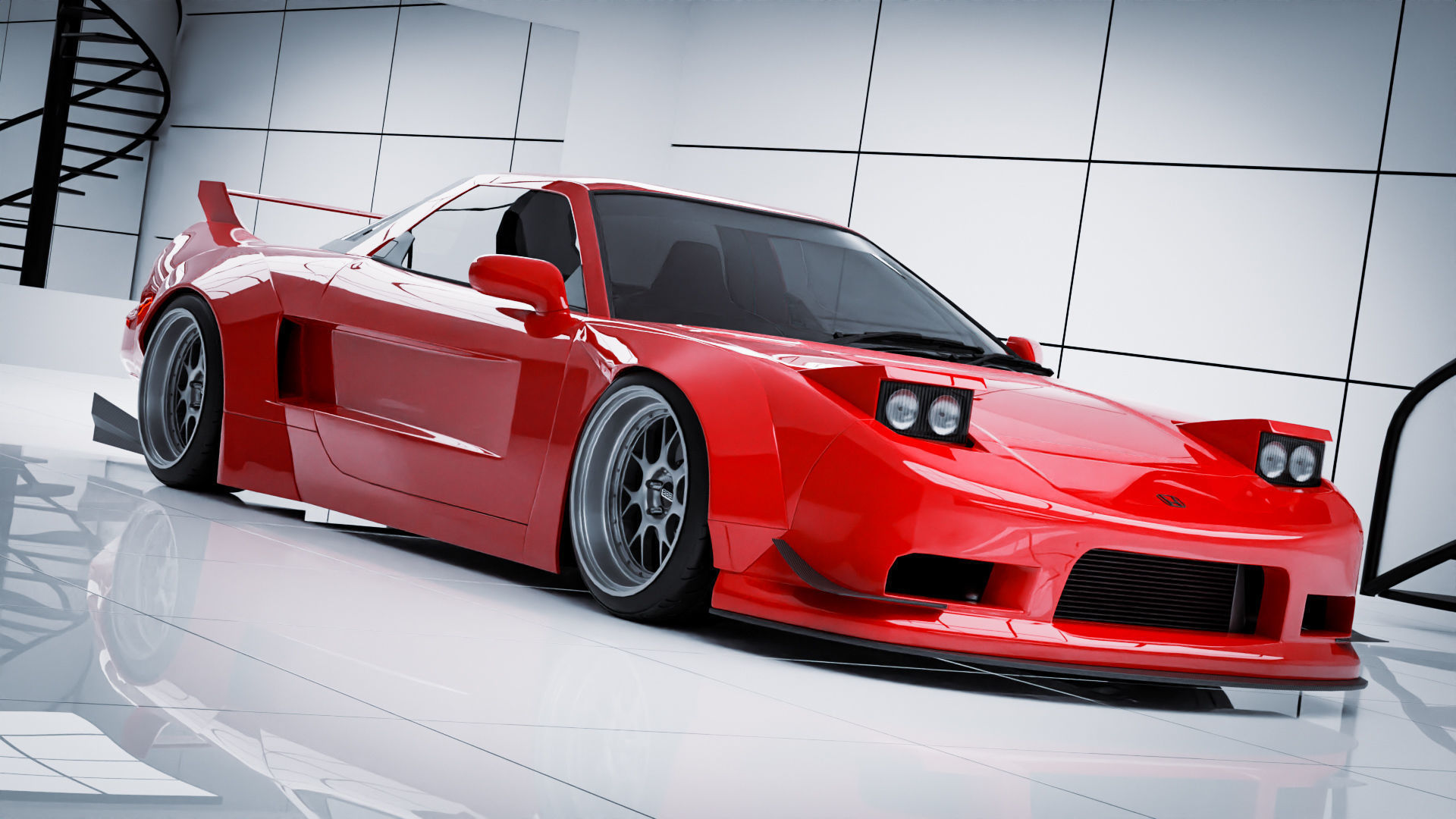 Honda NSX Widebody 3D model | CGTrader