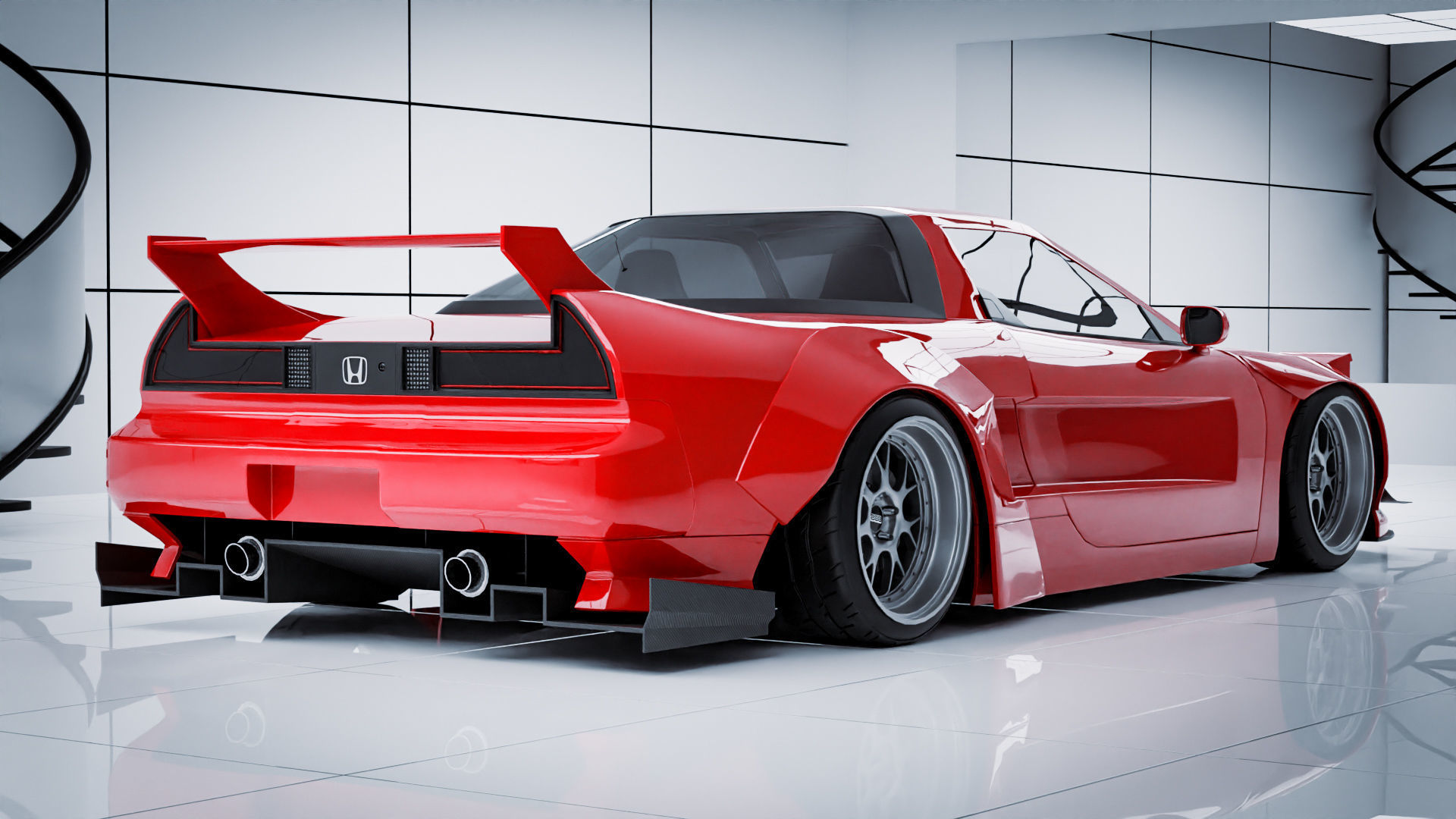 Honda NSX Widebody 3D model | CGTrader
