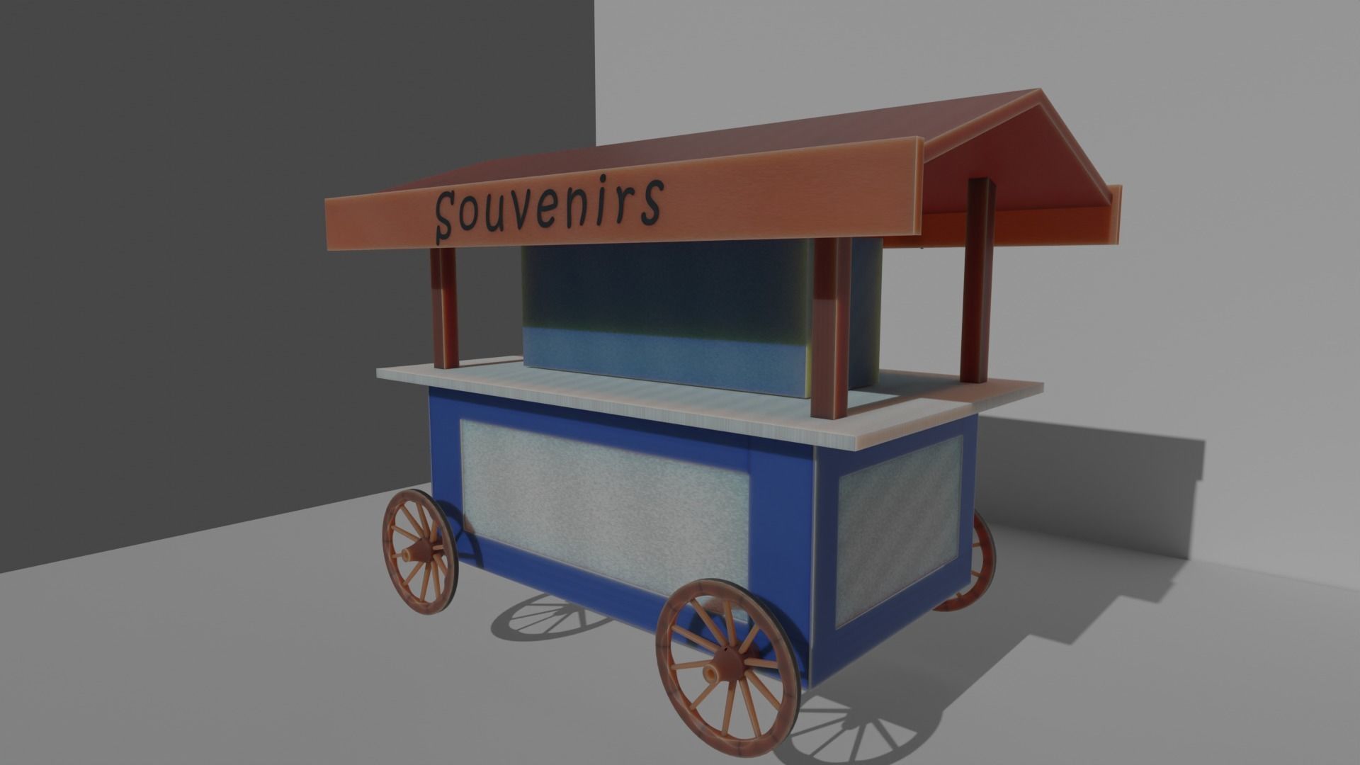 Souvenir stand 3D model | CGTrader