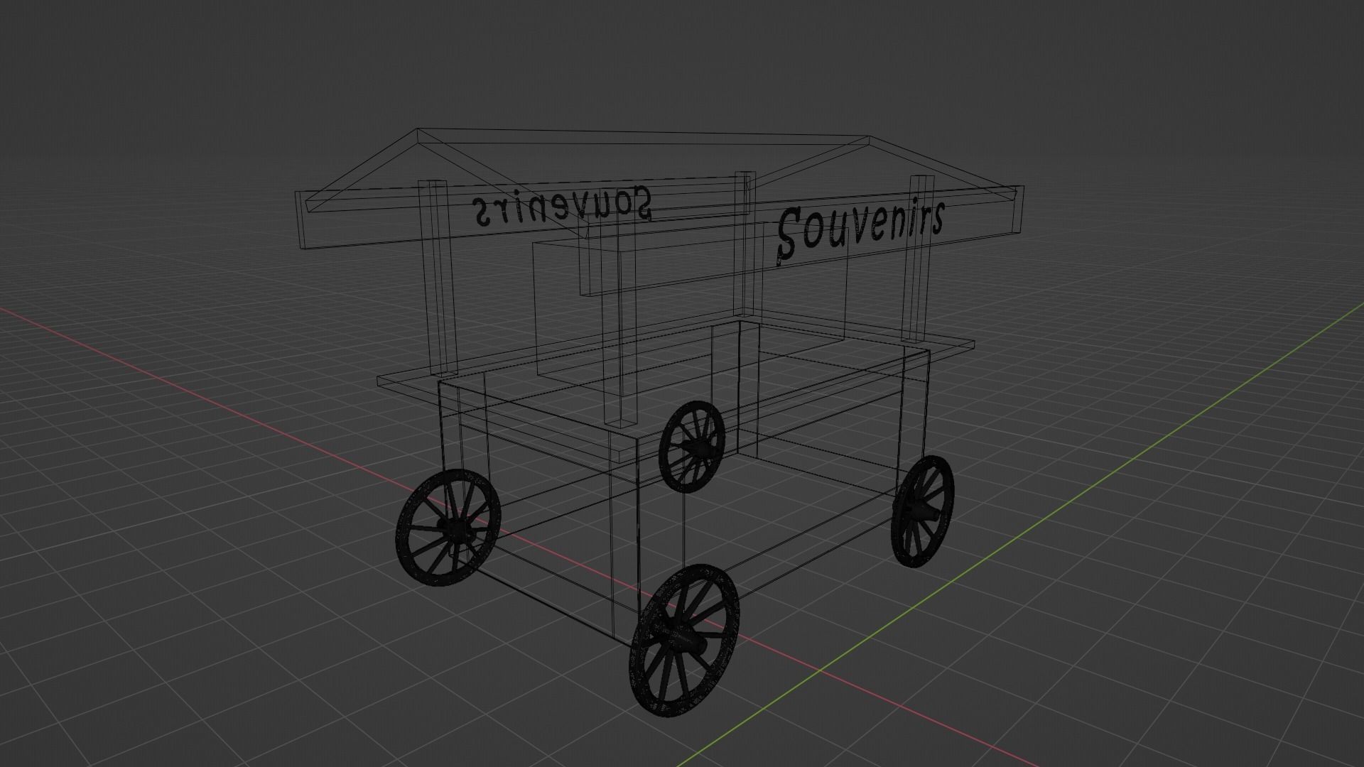 Souvenir stand 3D model | CGTrader