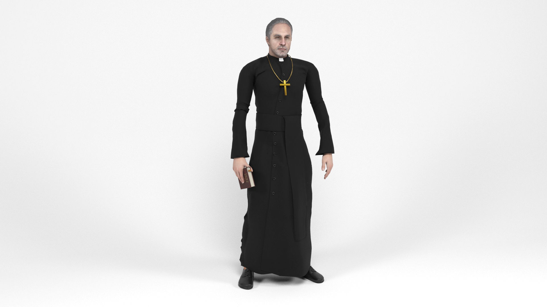 3D model Priest VR / AR / low-poly | CGTrader